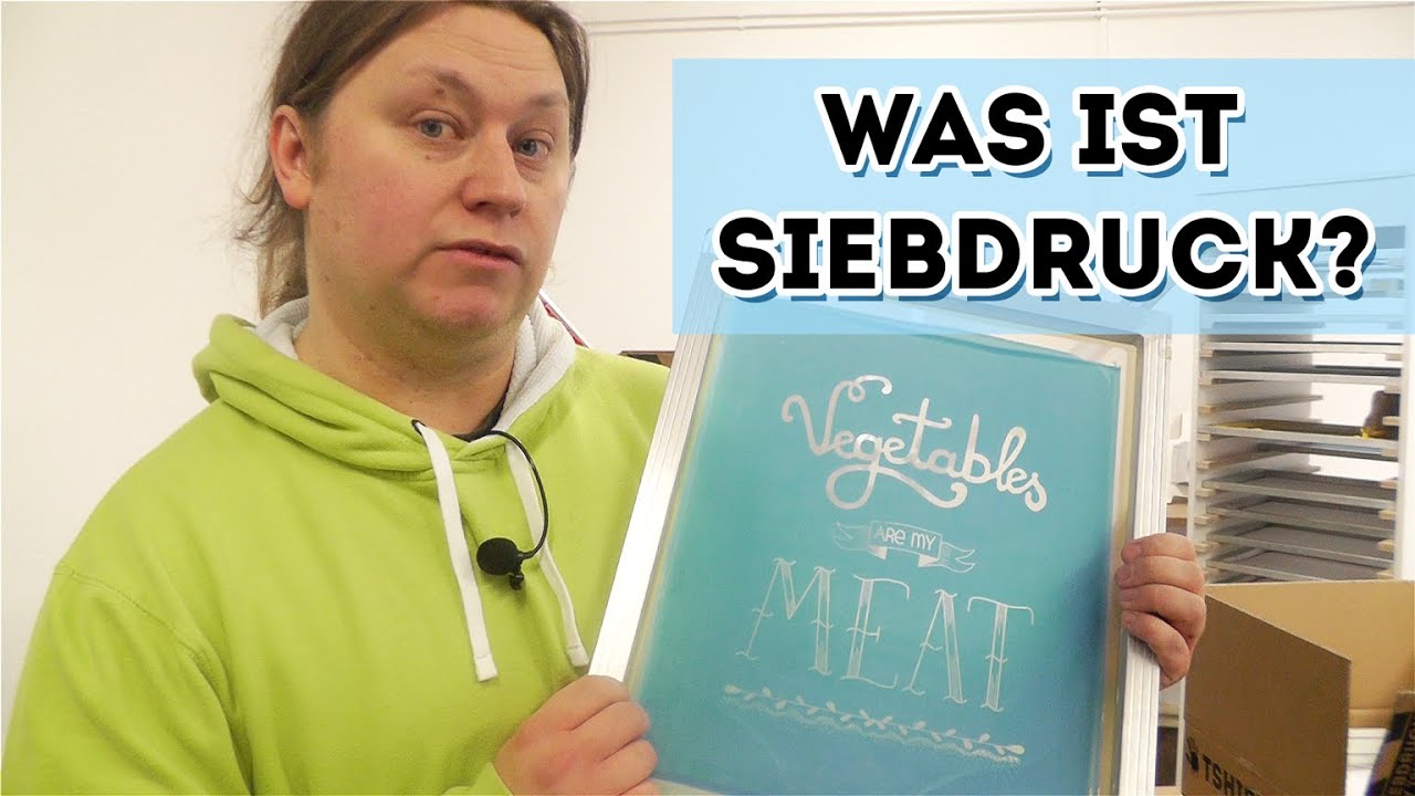 Was ist Siebdruck? T-Shirts und Taschen selber bedrucken für Einsteiger - YouTube