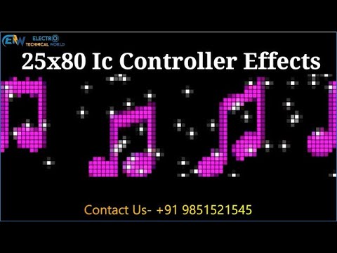 25x80 Ic Controller | 25x80 Pixel LEDs Effects | Animated Effects | #S ...