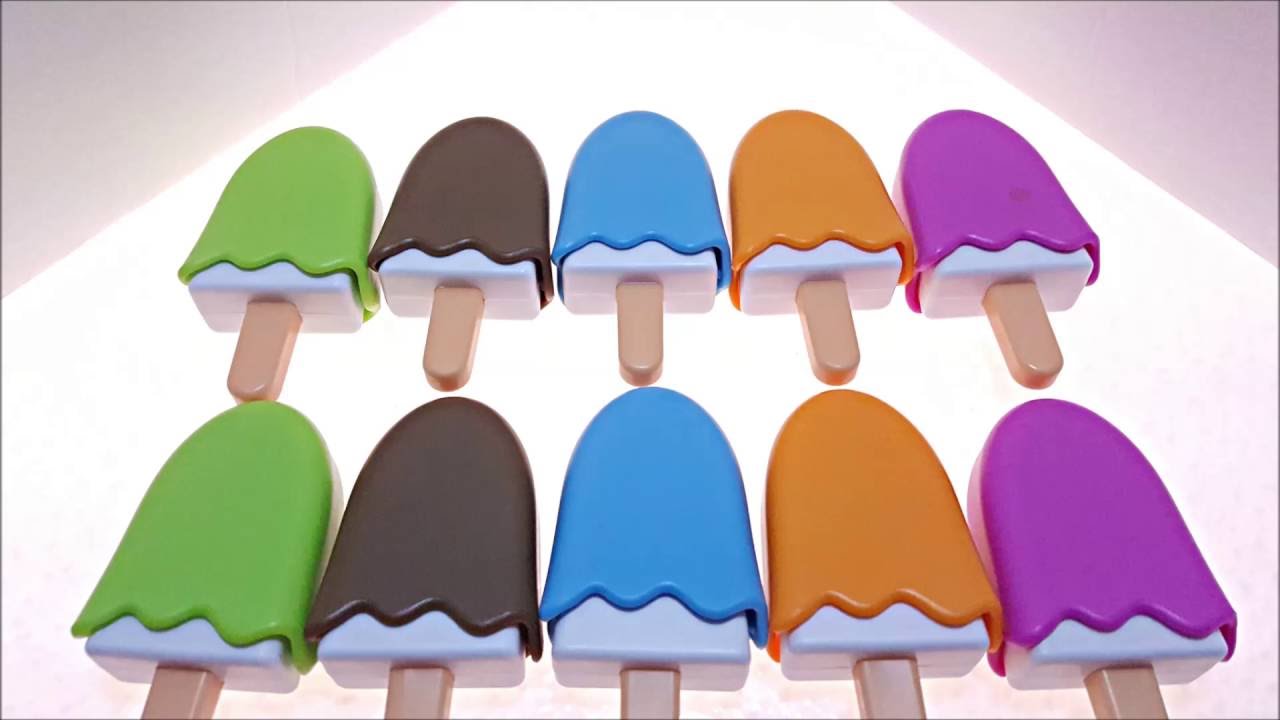 Learn Colors with Plastic Ice Cream Pops - Kids toys as Learning Aides ...