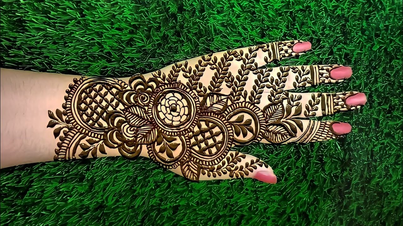 New beautiful stylish mehndi design | easy mehndi design | mehndi ka ...