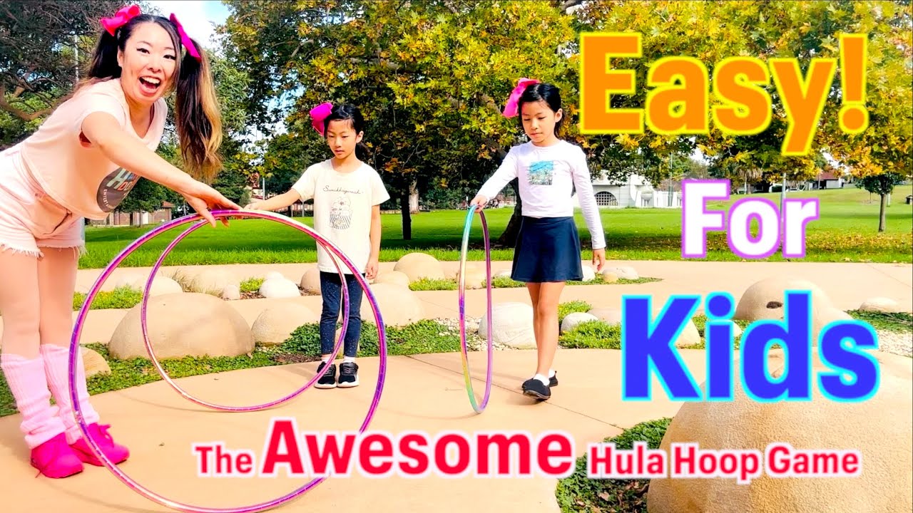 The Awesome Hula Hoop Game ; Spinning Competition #hulahoop - YouTube