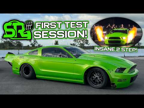 Huge Flames! Snot Rocket Hits The Track With A Stick Shift!