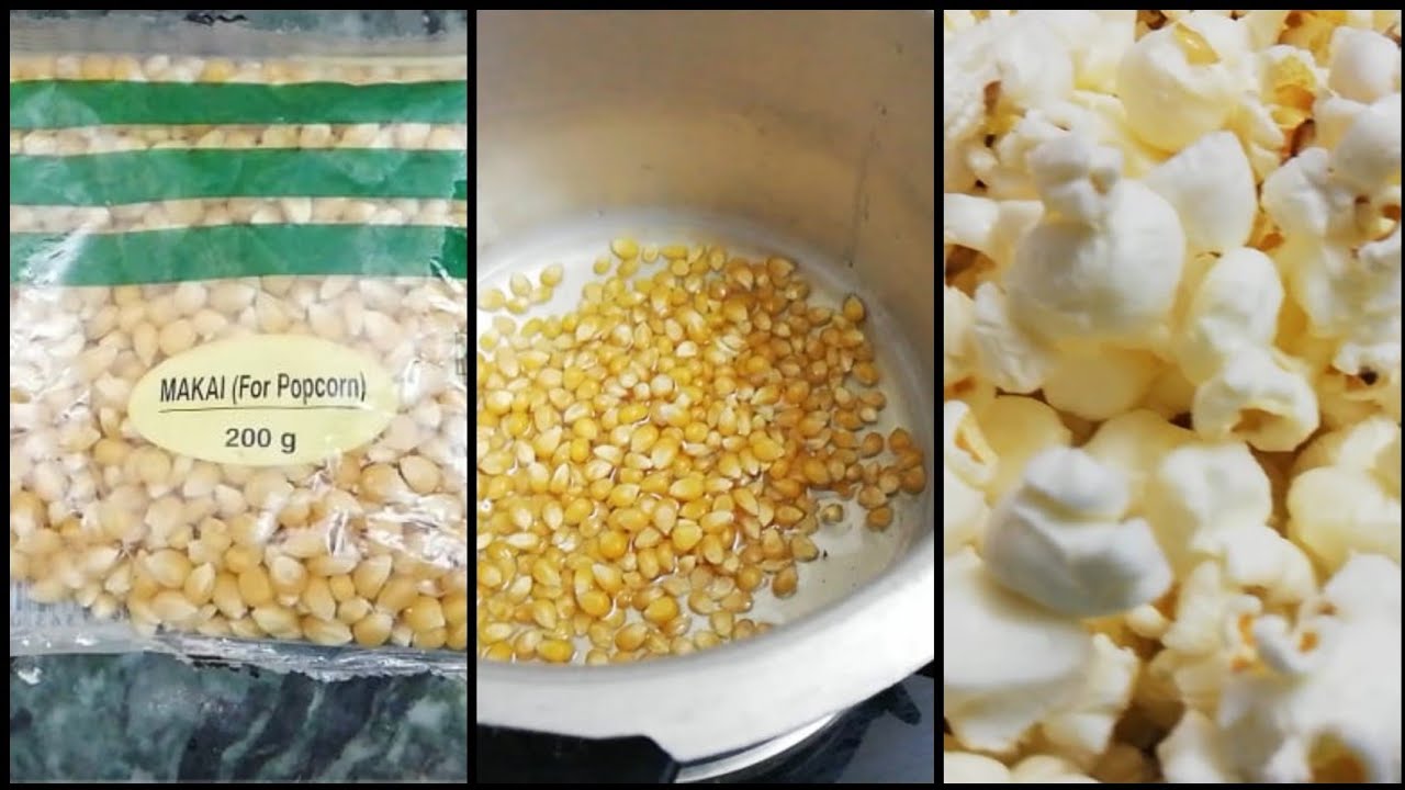 Popcorn recipe ll D-mart popcorn making ll salt popcorn - YouTube