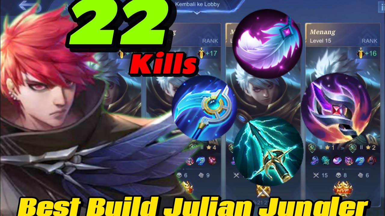 22 Kills ! JULIAN JUNGLER | BEST BUILD JULIAN 2024| MOBILE LEGENDS ...