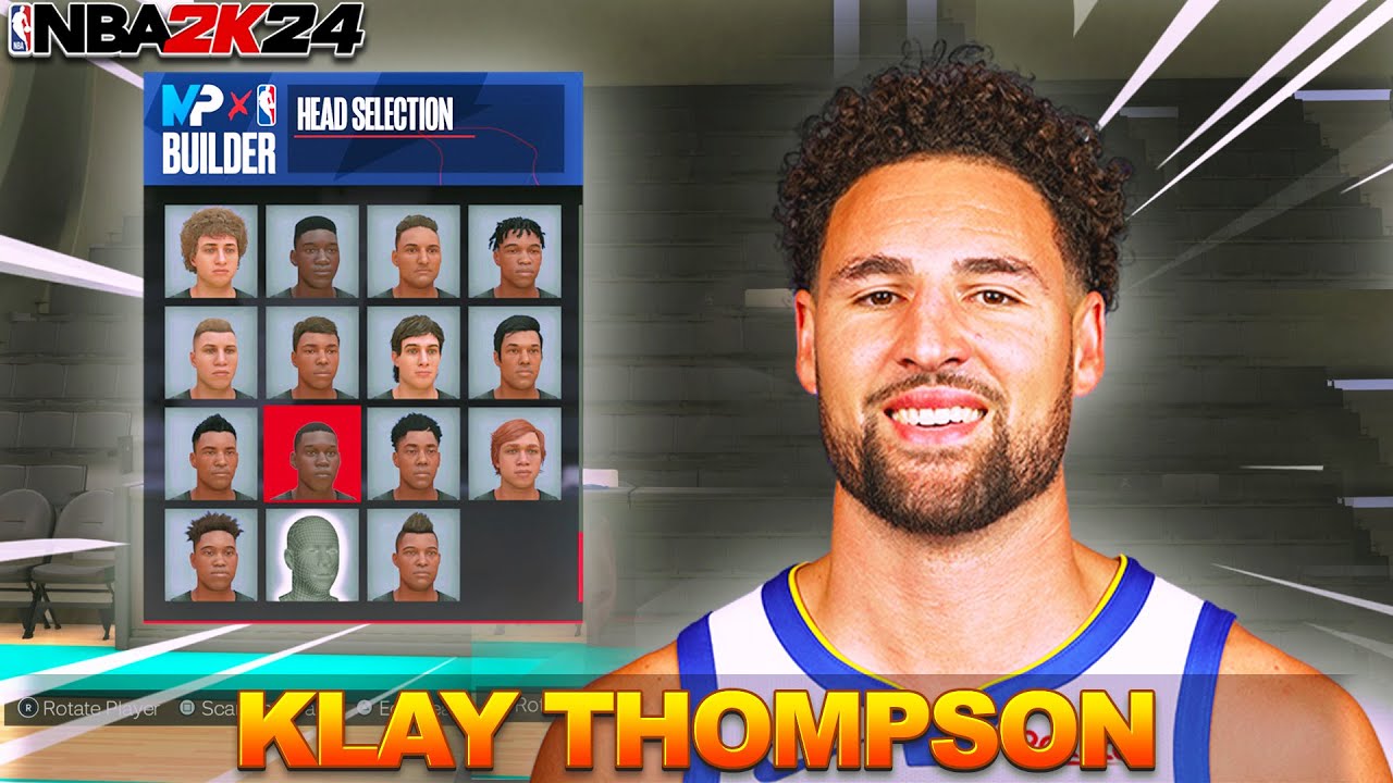 PRIME KLAY THOMPSON FACE CREATIONS TUTORIAL IN NBA 2K24 | LOOK EXACTLY ...