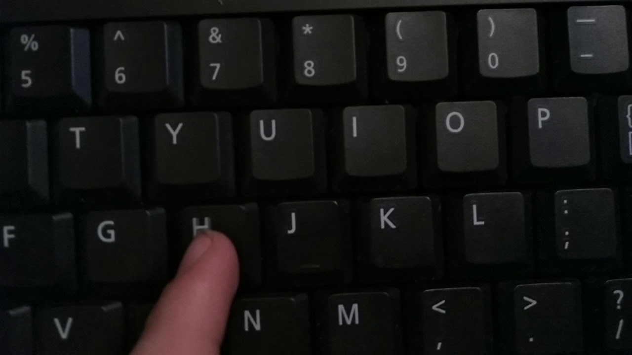 How to press H on keyboard. - YouTube