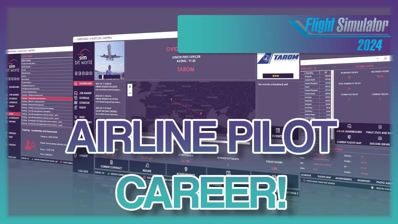 Airliner Career Mode For Flight Simulator and X-Plane - A Pilots Life ...