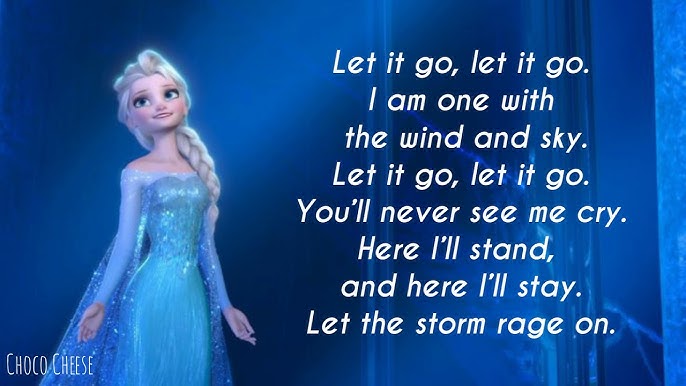 Let It Go Frozen Lyrics