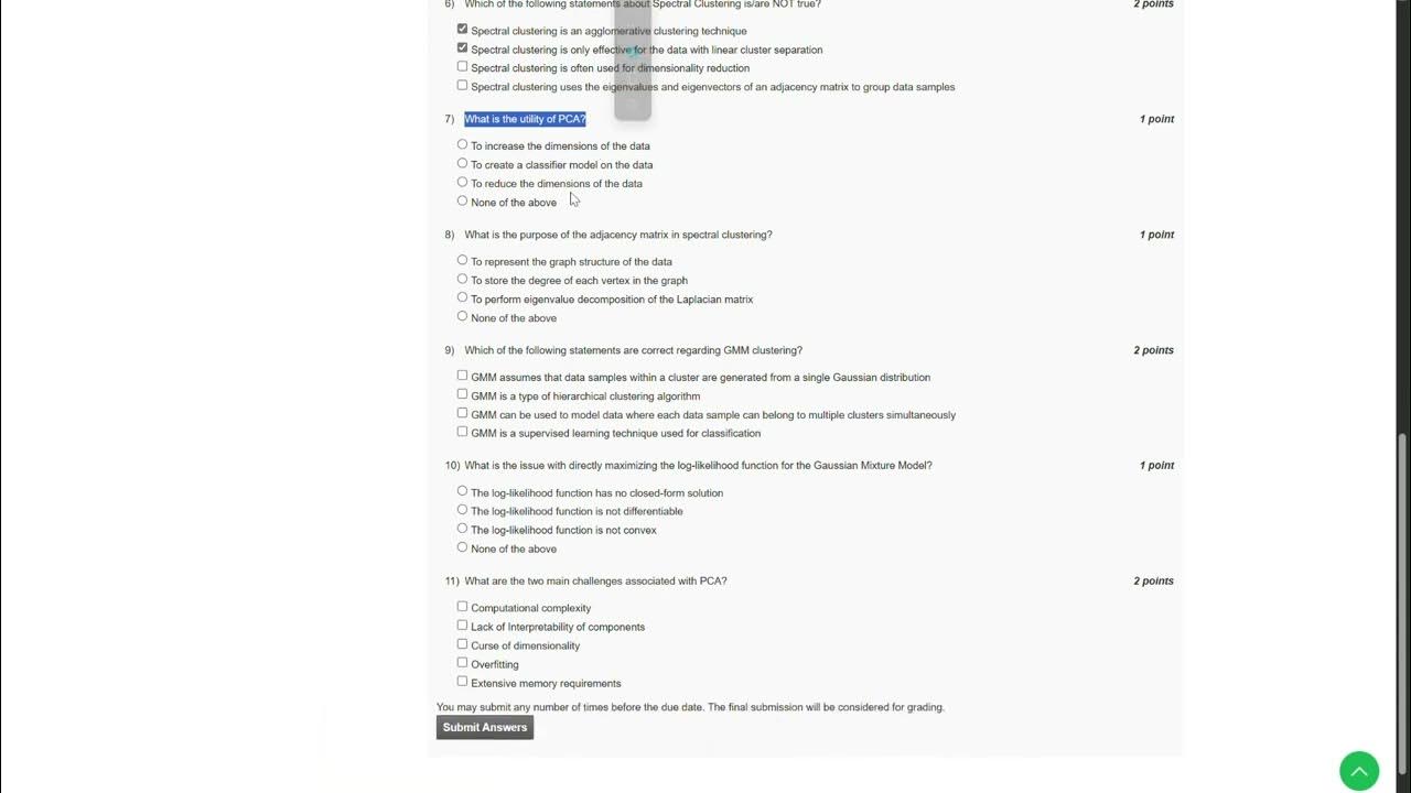 NPTEL Machine Learning (ML) in Hindi Week 11 Assignment Solution August 2024 | IIIT Delhi - YouTube