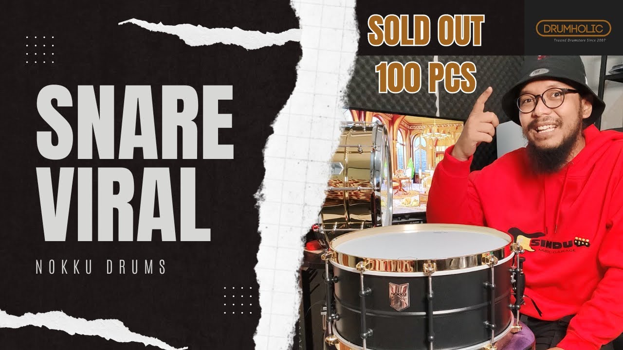 [ DRUMHOLIC REVIEW ] Snare Drum Viral NOKKU MIRAI YORU RAKU Sold Out ...