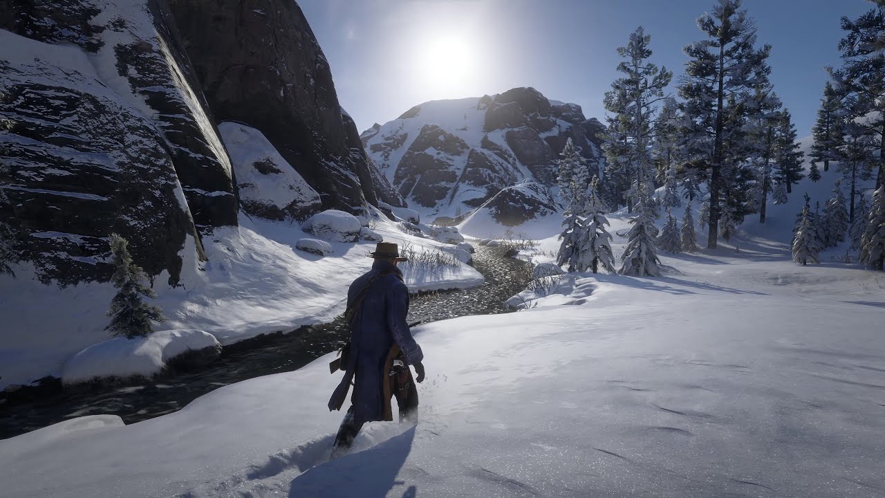 Red Dead Redemption 2 - Wandering In The Snow - YouTube