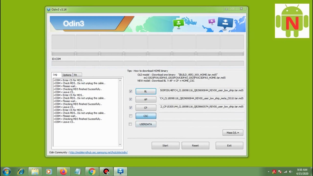 How to Make ODIN Reading Firmware Files Faster - YouTube