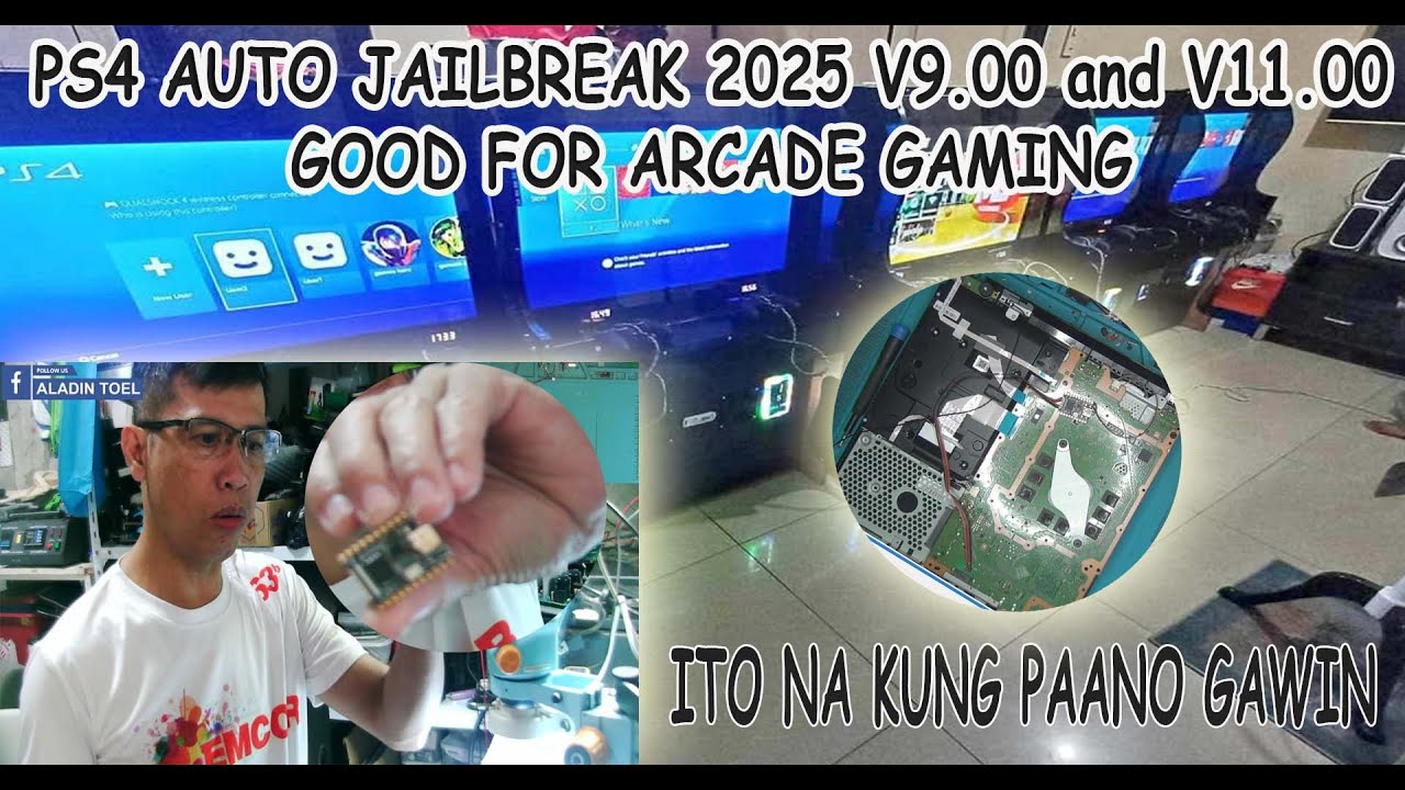 PS4 Auto-Jailbreak 2025 v9.00 and 11.00 good for arcade gaming - YouTube