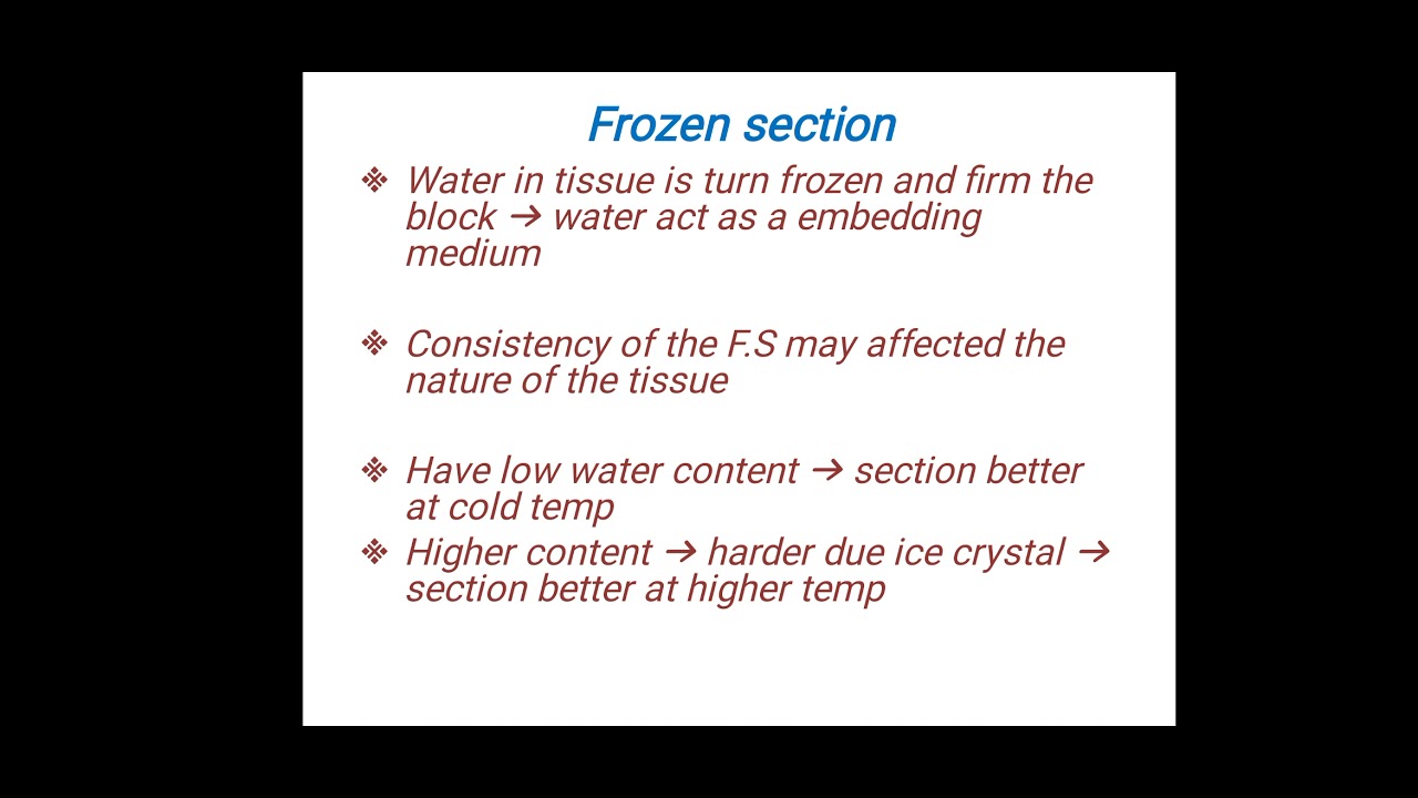 frozen section (life science) - YouTube