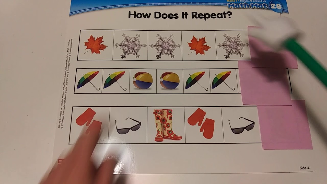 PreK Math - Seasons Patterns - YouTube