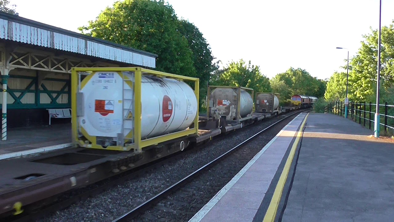 DB Cargo UK Class 66's no's: 66139-66134 @ Chepstow {675Y} 20/05/2020 ...