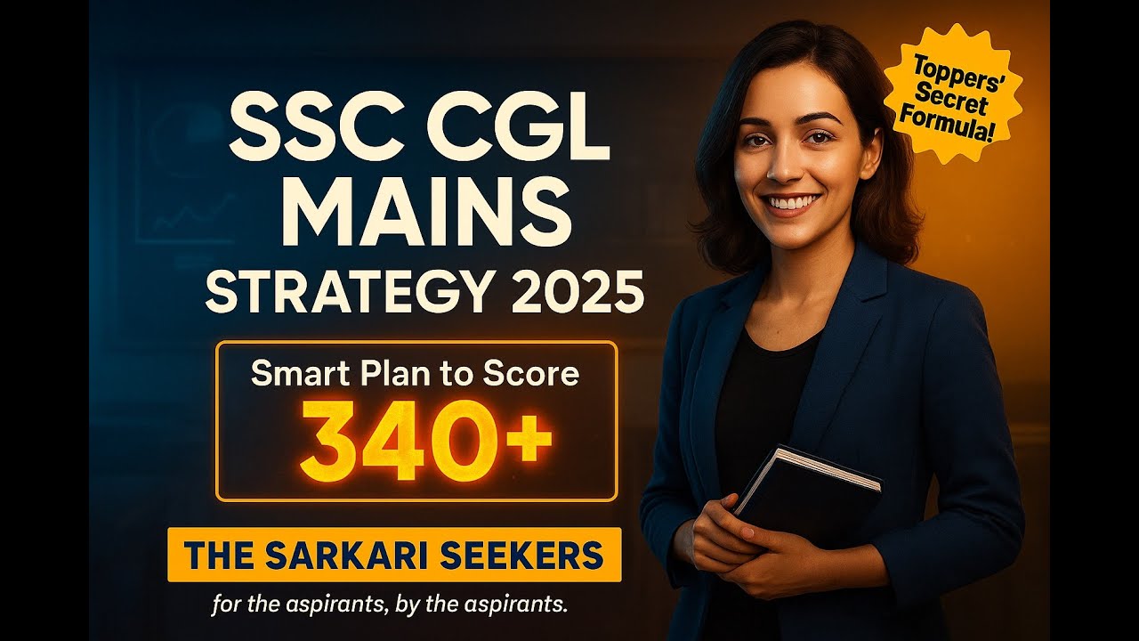 SSC CGL Mains Strategy 2025 | Smart Study Plan for 340+ Marks | Subject ...