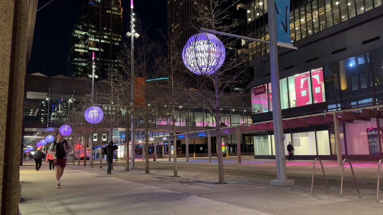 Downtown Minneapolis At Night