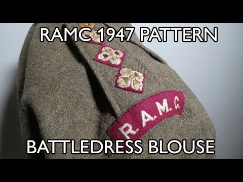 RAMC Captain's 1947 Pattern Battledress Blouse - YouTube