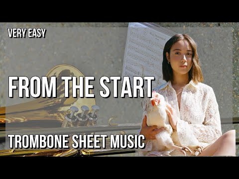 SUPER EASY Trombone Sheet Music: How to play From the Start by Laufey ...