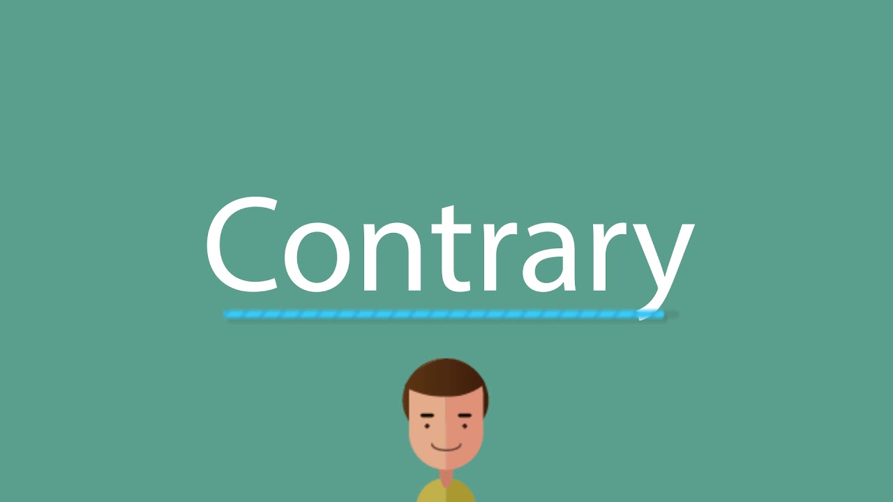How to say Contrary - YouTube