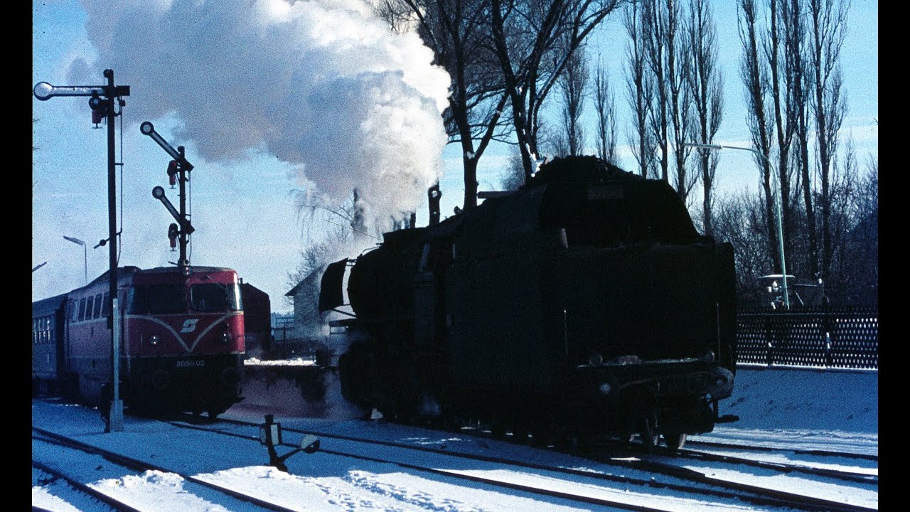 ...Stoker-Feuerung der CSD 556 0349 im Einsatz in Gmünd, 8.1.1981 ...