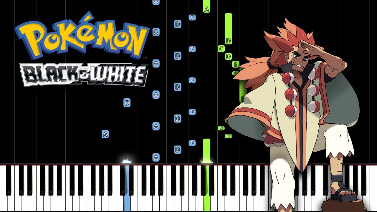 Champion Alder - Pokémon Black and White (Piano Tutorial) [Synthesia ...