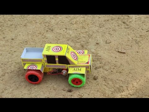 how to make a match box cargo pickup truck at home || amazing Matchbox ...