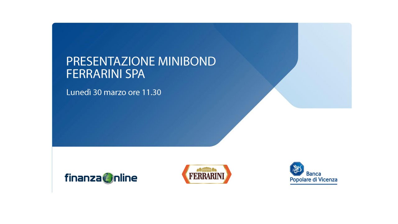 Minibond Roadshow con Ferrarini SpA - YouTube