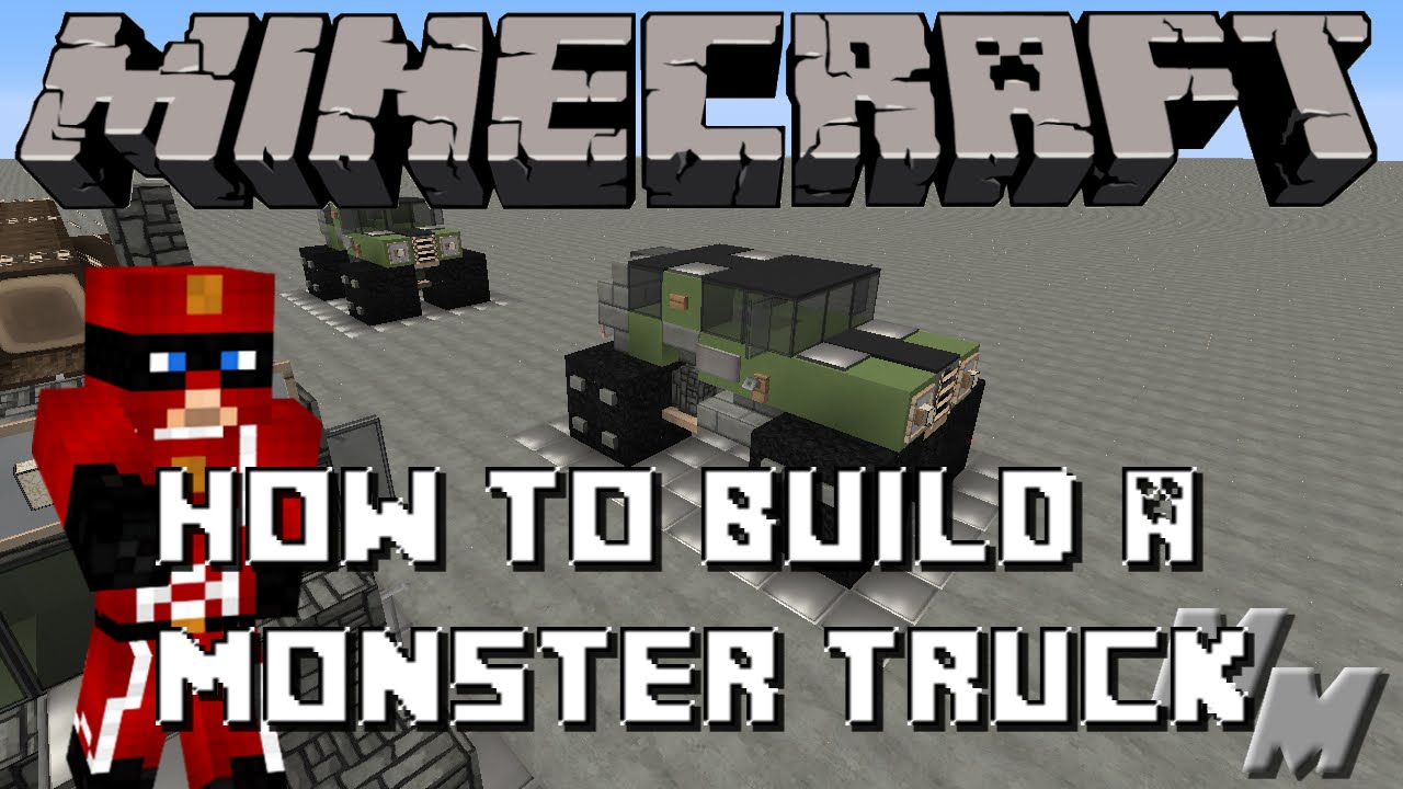 Minecraft - How To Build A Monster Truck - YouTube