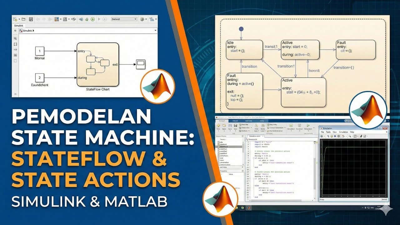 Pemodelan State Machine dengan StateFlow dan State Actions - Simulink ...