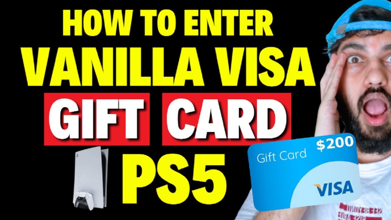 Enter Vanilla Visa Gift Card on PS5 - YouTube