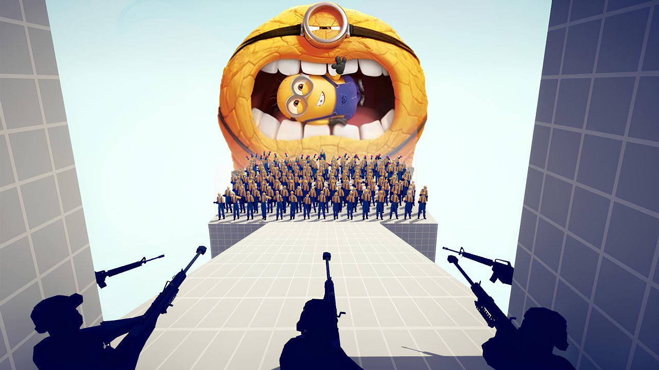 100x Minions vs SWAT TOWER | Totally Accurate Battle Simulator TABS ...