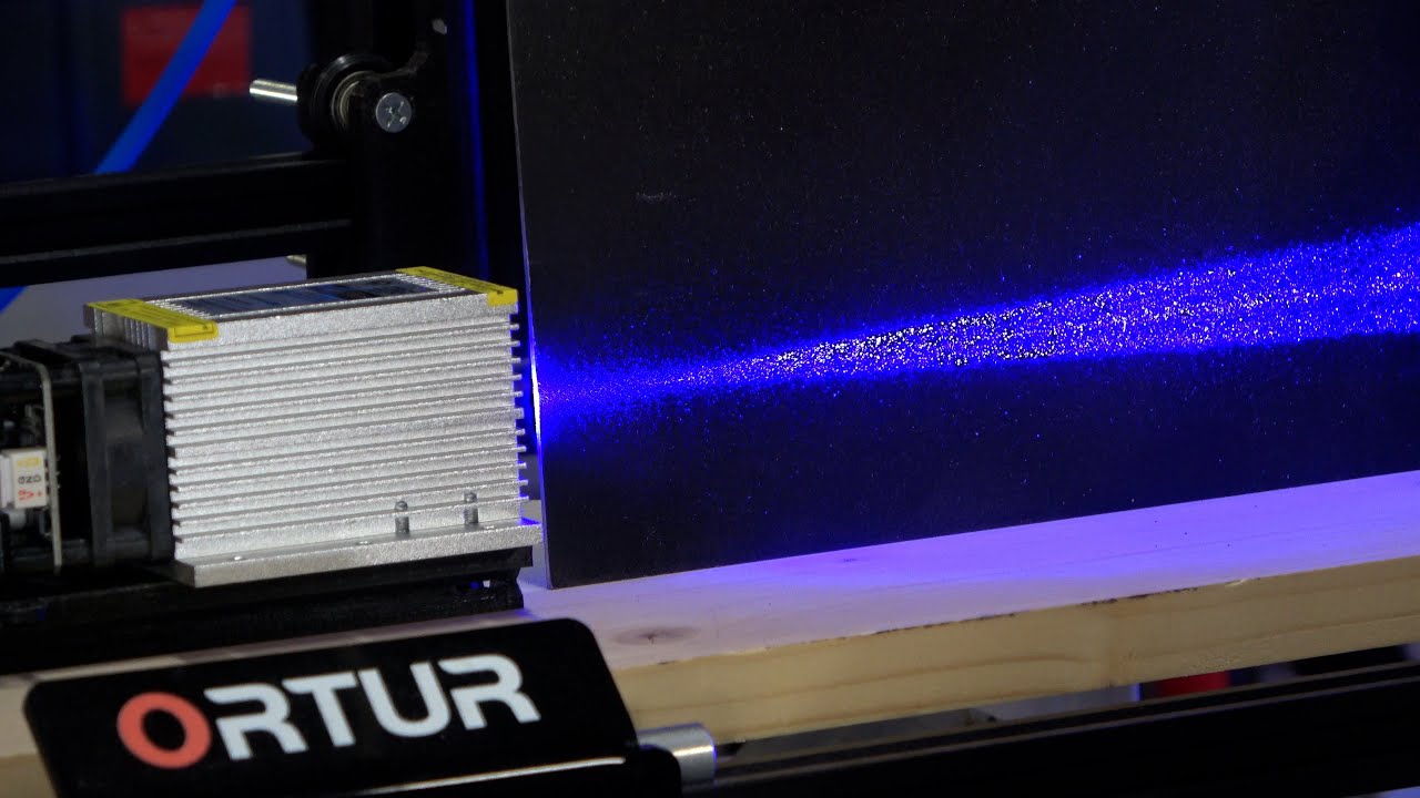 40W Laser Divergence, lenses, and some cutting tests - YouTube