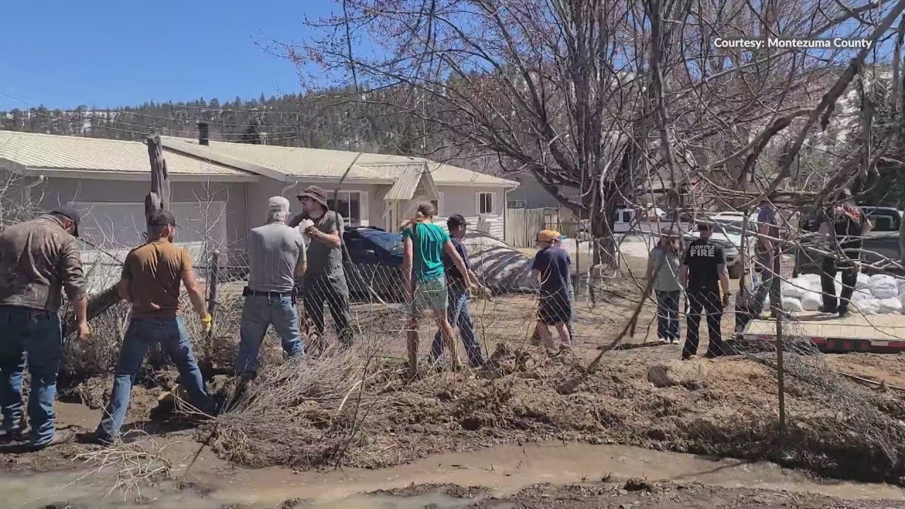 Small Colorado town suffers effects of past winter storms - YouTube