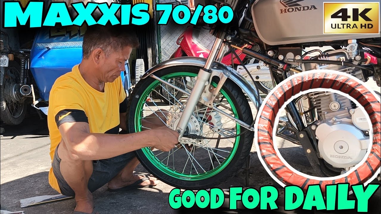 TMX 125 ALPHA INSTALLING MAXXIS 70/80 by 17 TIRES - SOBRANG GANDA NETO ...