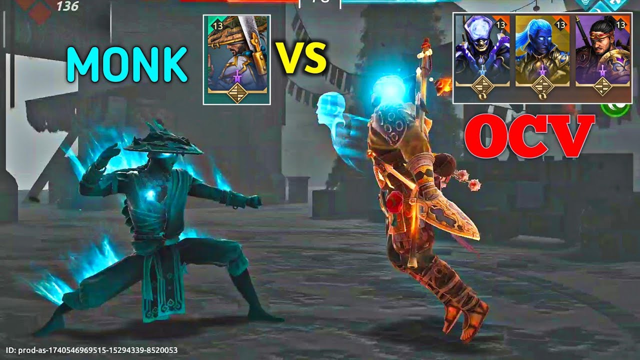 MONK OCV AGAINST 🥵 MAX DOJO PLAYER EASILY ☠️😈 SHADOW FIGHT 4 ARENA ...