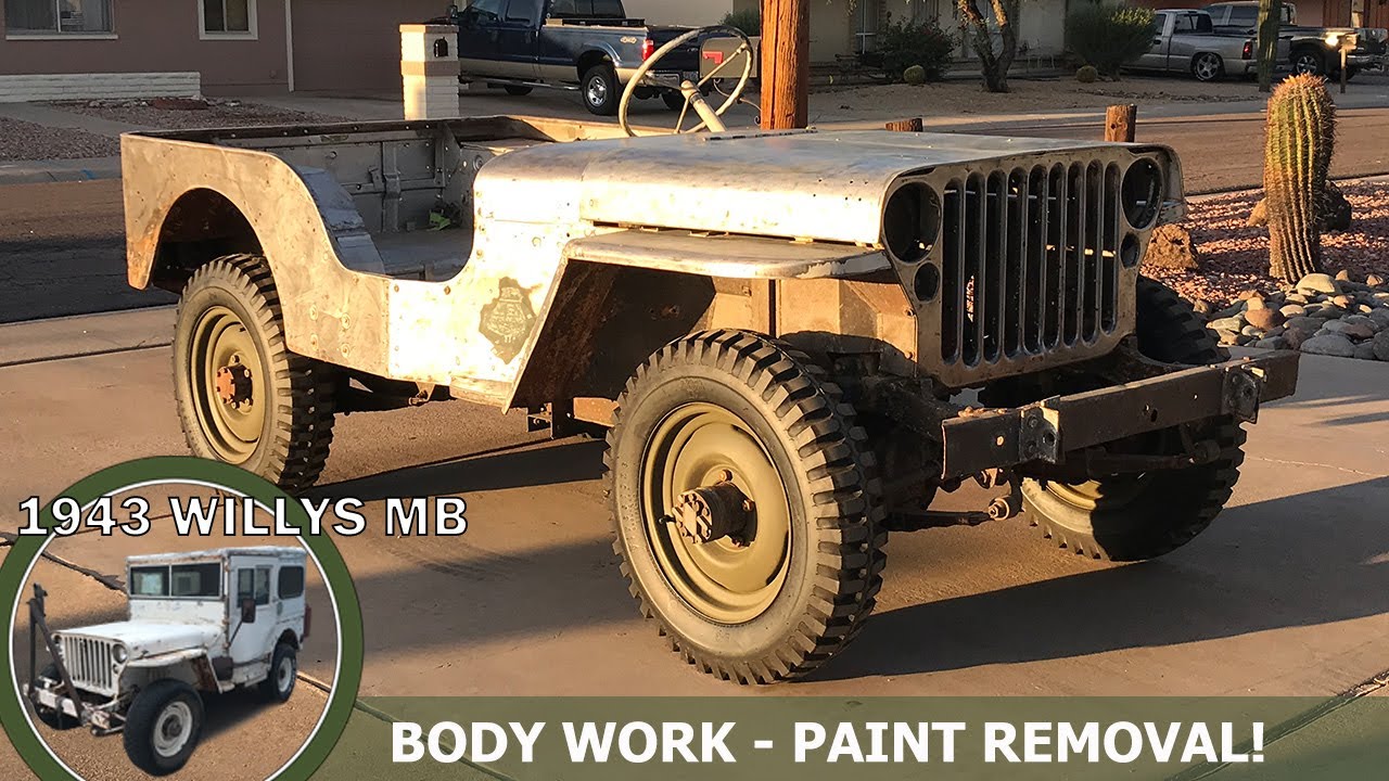 1943 Willys MB Restoration | Paint and Accessories Removal | ASMR - YouTube
