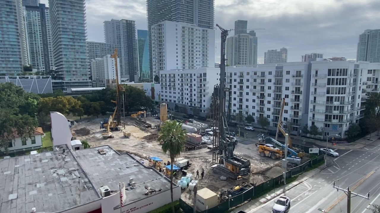 1 Southside Park Miami Construction Progress January 13, 2022 - YouTube