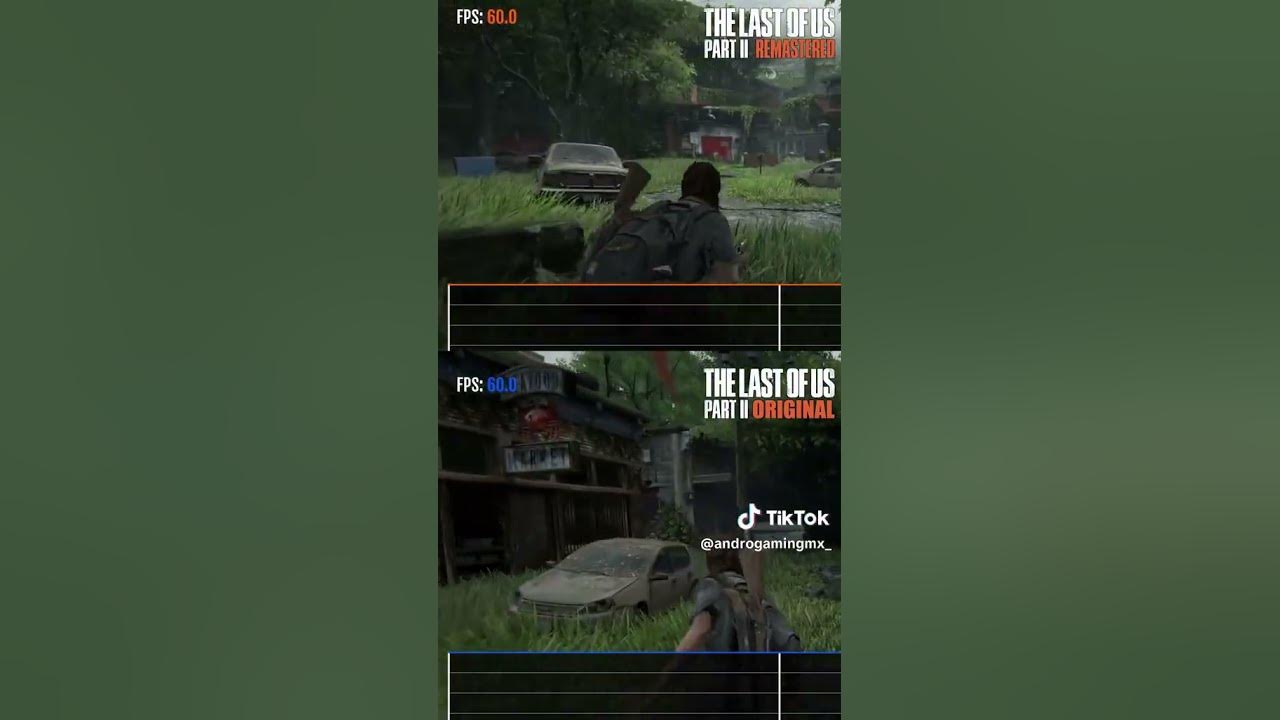 THE LAST OF US PART II REMASTERED AND THE LAST US PART II ORIGINAL - YouTube