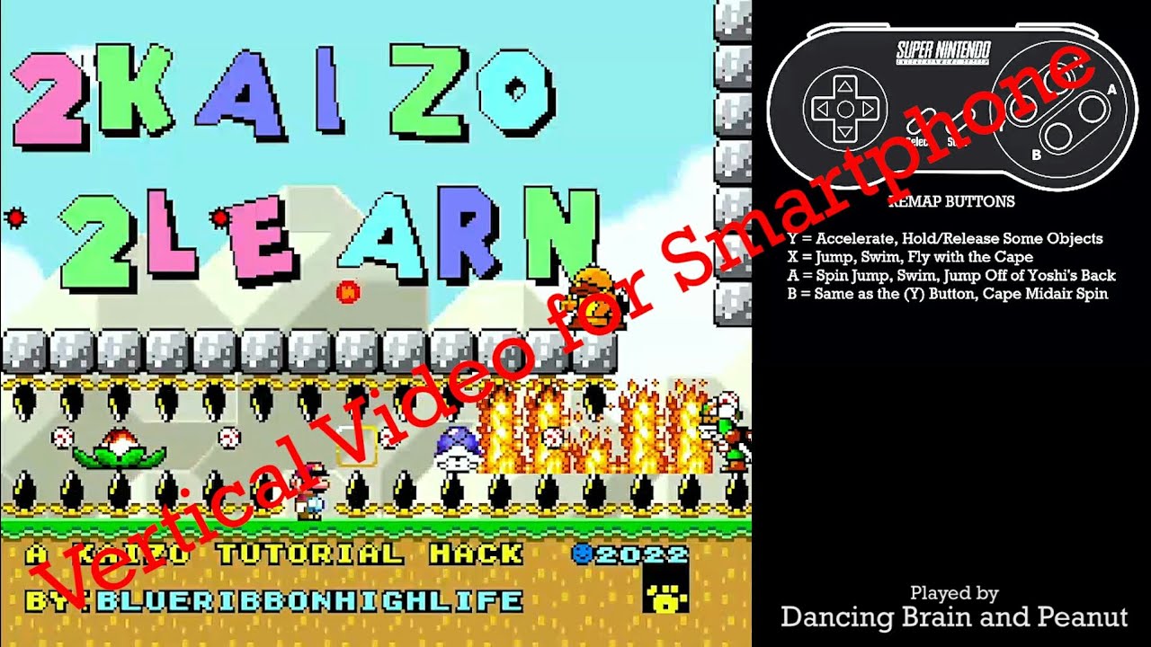 Vertical Video 2:3 in Full HD 60fps | SMW Hack Tutorial: 2Kaizo2Learn ...