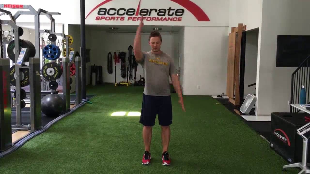 Parallel Stance Dynamic Shoulder Swings - YouTube