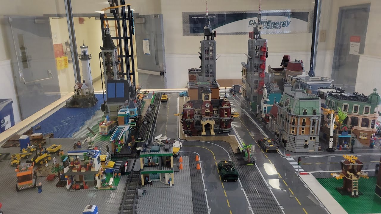 LEGO CITY in detail at Univerity of Connecticut UCONN storrs CT - YouTube