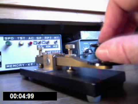 HAM RADIO PA0RHA KENT STRAIGHT KEY - YouTube