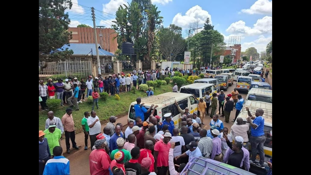 Kama Mbaya Mbaya! Matatu operators in Nyeri protest relocation to Asian ...
