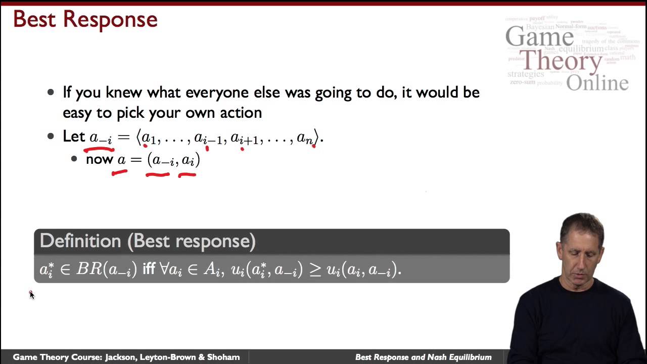 GTO-1-07: Best Response and Nash Equilibrium - YouTube