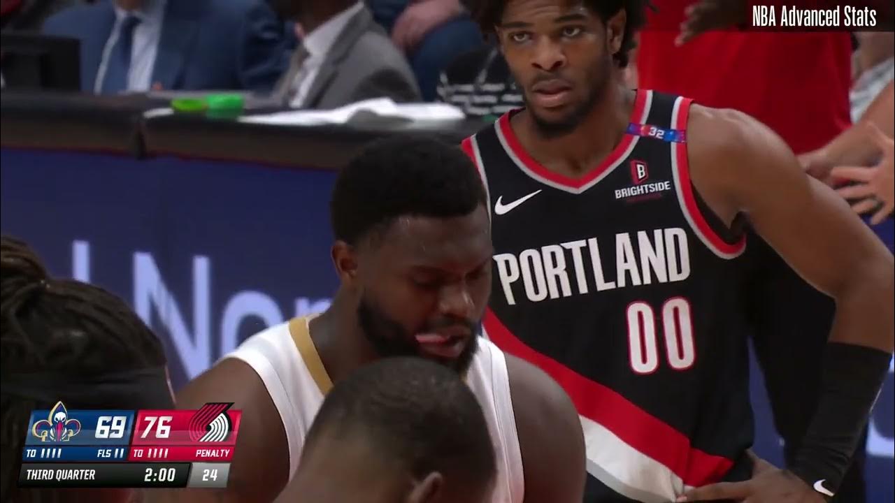 Zion Williamson 16 pts 11 reb 7 ast vs Portland Trail Blazers | 2024-10-25 - YouTube