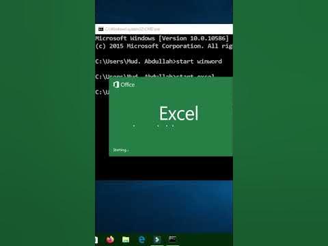 Open MS Office Applications on Windows Using Command Prompt - YouTube