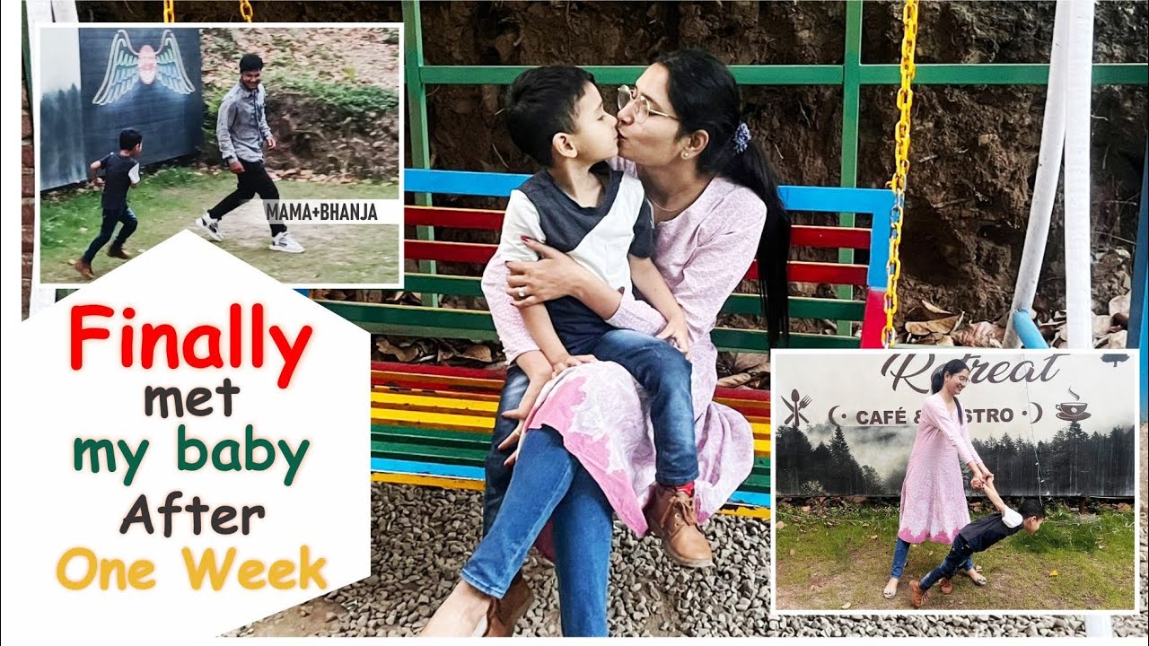 Finally met my baby after 1 Week, It was not easy for us to stay away ...