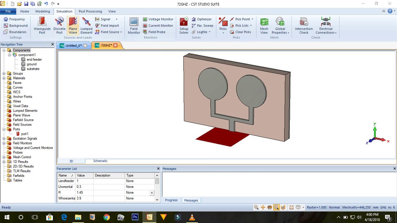 How to design circular patch antenna using 2x1 array techniques - YouTube